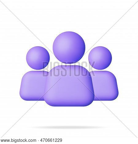 3d Simple Group User Vector & Photo (Free Trial) | Bigstock