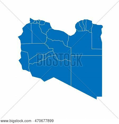 Libya Political Map Vector & Photo (Free Trial) | Bigstock