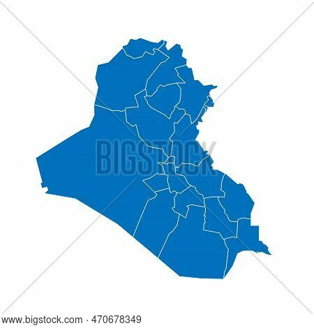 Iraq Political Map Vector & Photo (Free Trial) | Bigstock