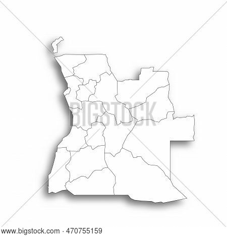 Angola Political Map Vector & Photo (Free Trial) | Bigstock