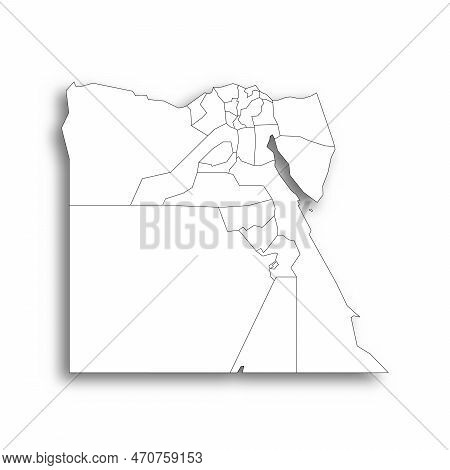 Egypt Political Map Vector & Photo (Free Trial) | Bigstock