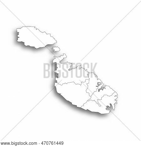 Malta Political Map Vector & Photo (Free Trial) | Bigstock