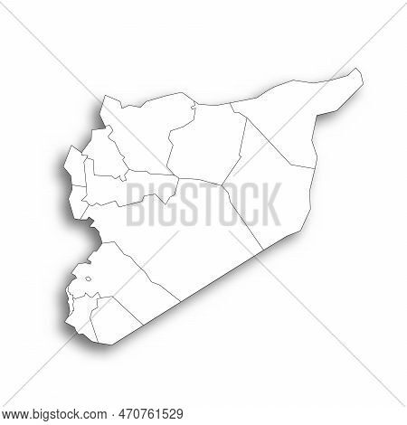 Syria Political Map Vector & Photo (Free Trial) | Bigstock
