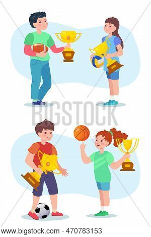 Child Winners Vector & Photo (Free Trial) | Bigstock