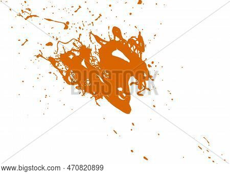 Orange Ink Splash Png Image & Photo (Free Trial) | Bigstock