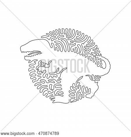 Vector y foto Continuous Curve (prueba gratis) | Bigstock