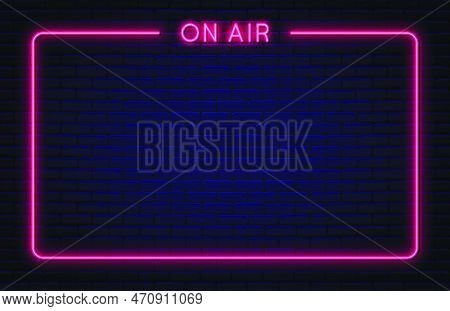 On Air Neon Signboard Vector & Photo (Free Trial) | Bigstock