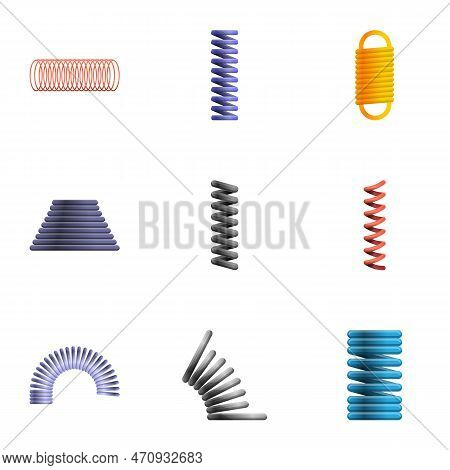 Wire Coil Icon Set. Image & Photo (Free Trial) | Bigstock
