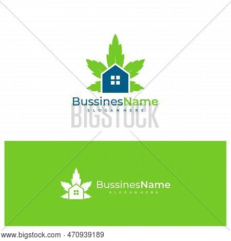 House Cannabis Logo Vector & Photo (Free Trial) | Bigstock