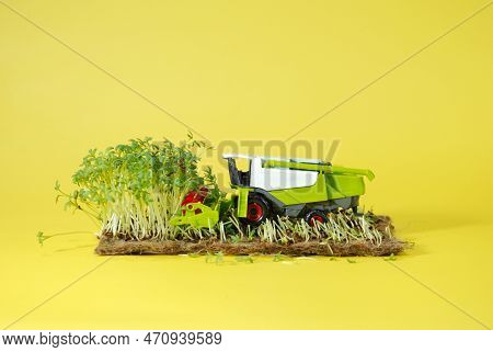 Toy Combine Harvester Image & Photo (Free Trial) | Bigstock
