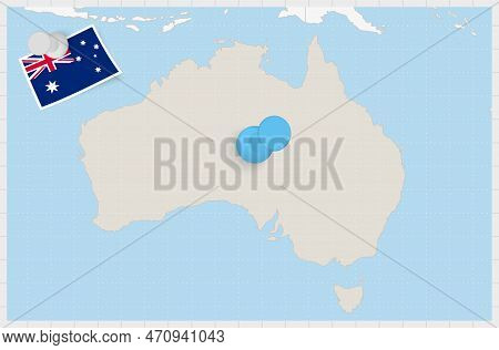 Map Australia Pinned Vector & Photo (Free Trial) | Bigstock