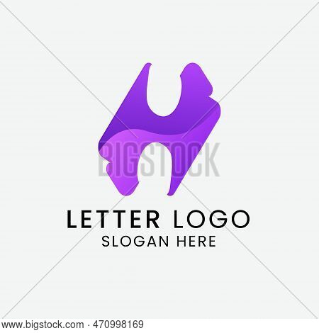 Gradient H Monogram Vector & Photo (Free Trial) | Bigstock