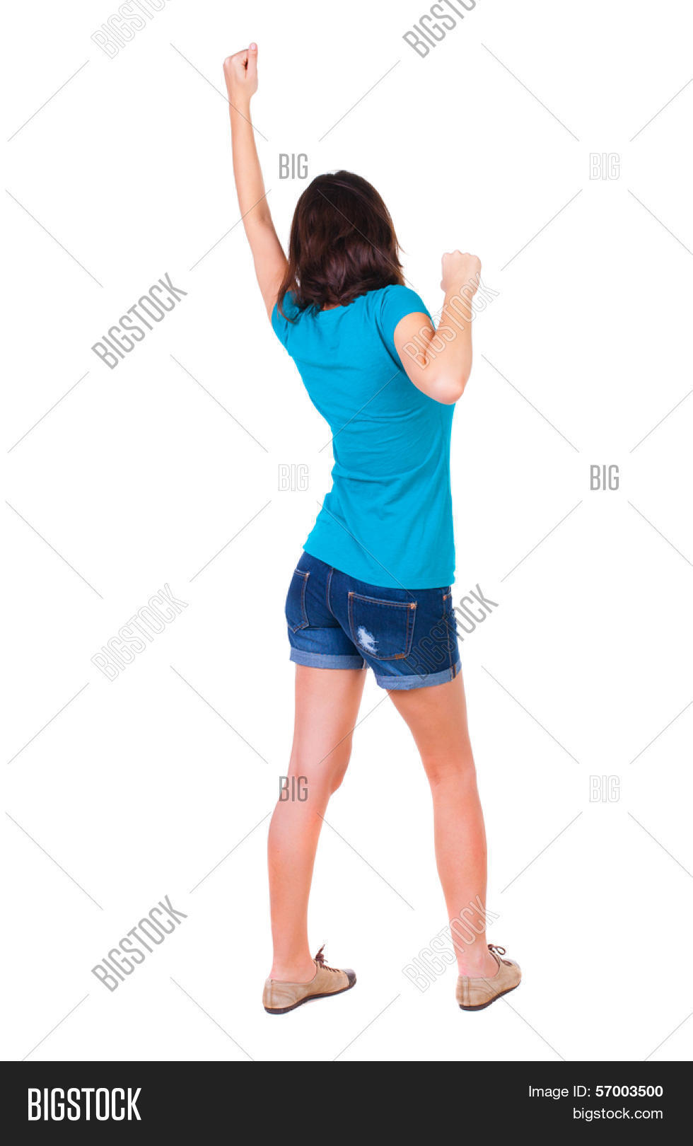Back View Woman Thumbs Image & Photo (Free Trial) | Bigstock
