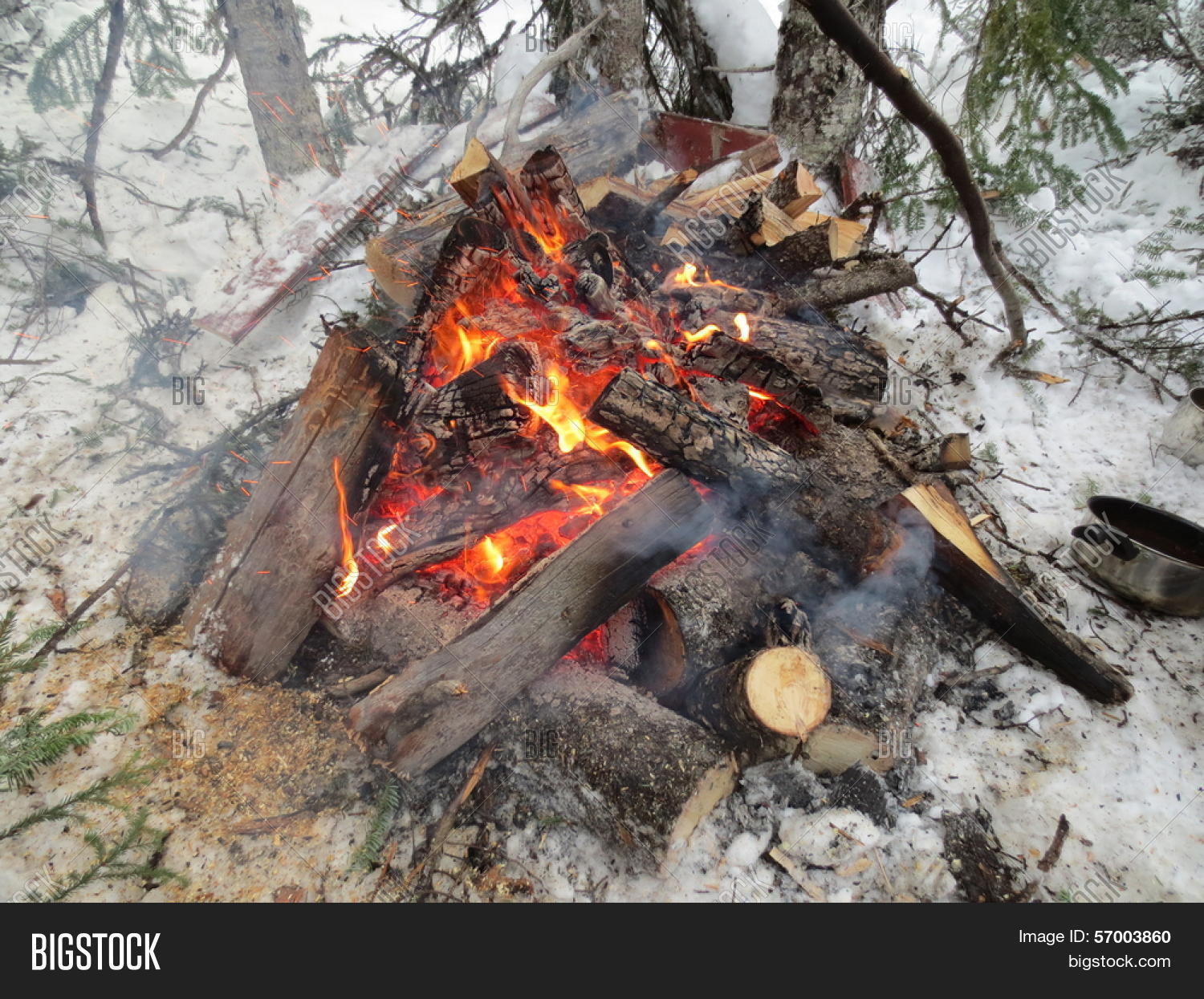 Outdoor Camp Fire Image & Photo (Free Trial) | Bigstock