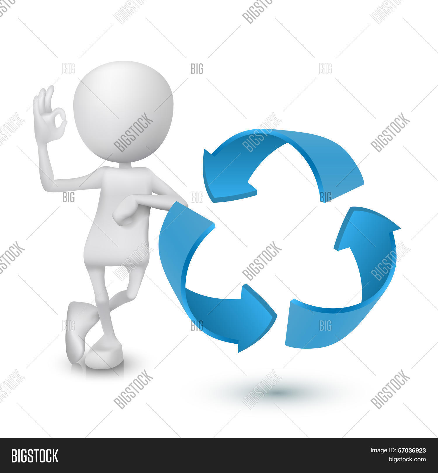 3D Man Showing Okay Vector & Photo (Free Trial) | Bigstock