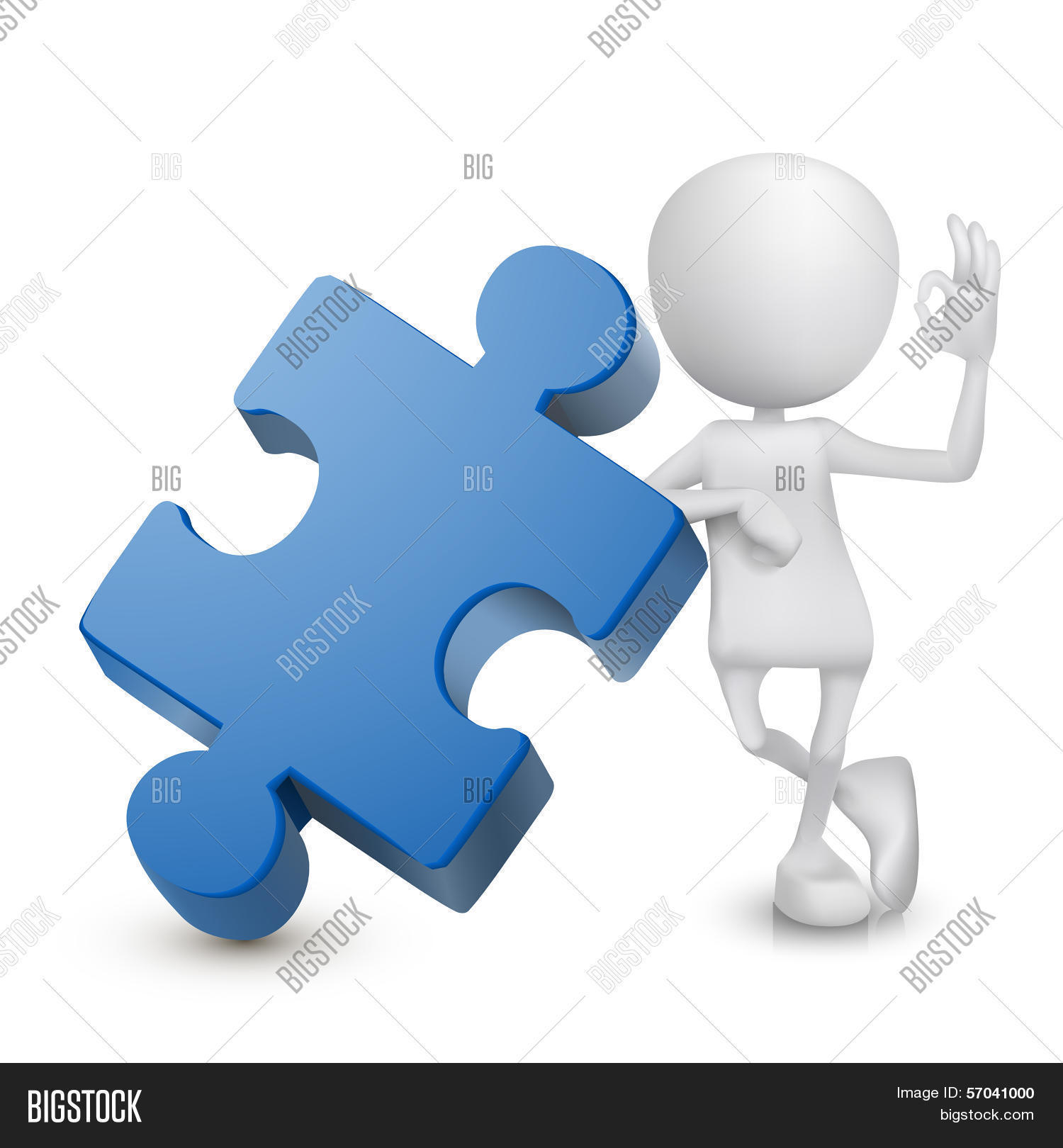 3D Man Showing Okay Vector & Photo (Free Trial) | Bigstock