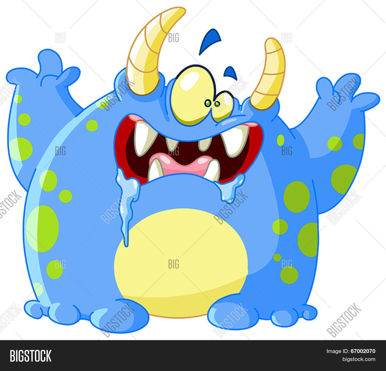 Scary Monster Vector & Photo (Free Trial) | Bigstock