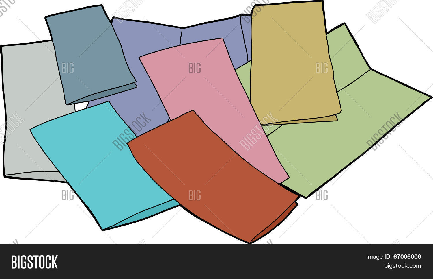 Pile Blank Maps Vector & Photo (Free Trial) | Bigstock