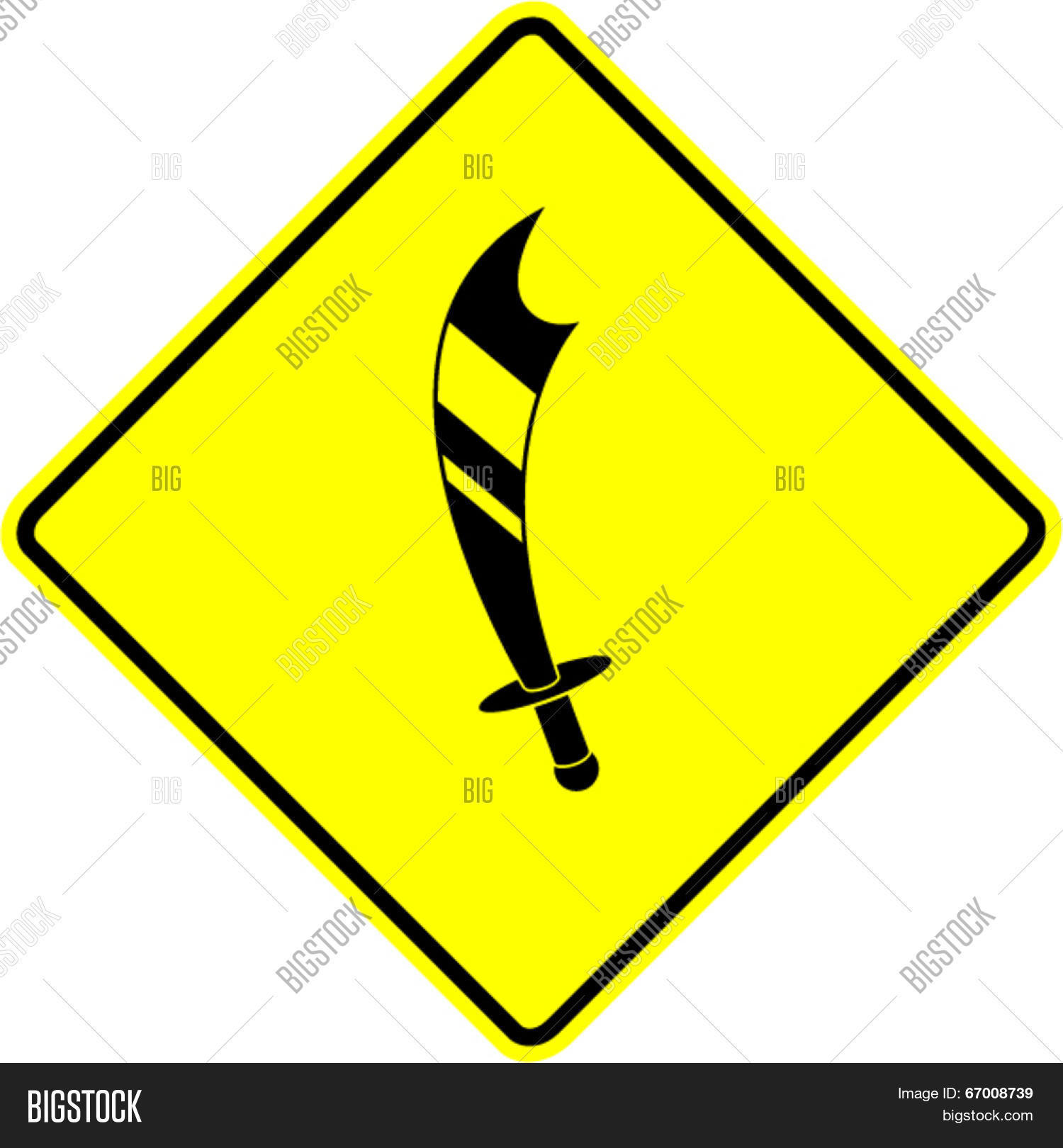 Scimitar Sword Symbol Vector & Photo (Free Trial) | Bigstock