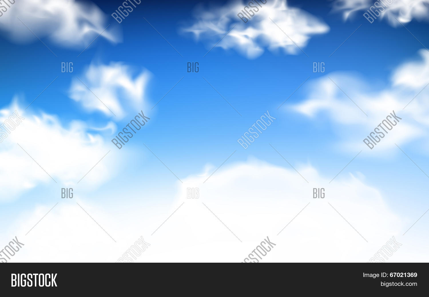 Realistic Blue Sky Vector & Photo (Free Trial) | Bigstock