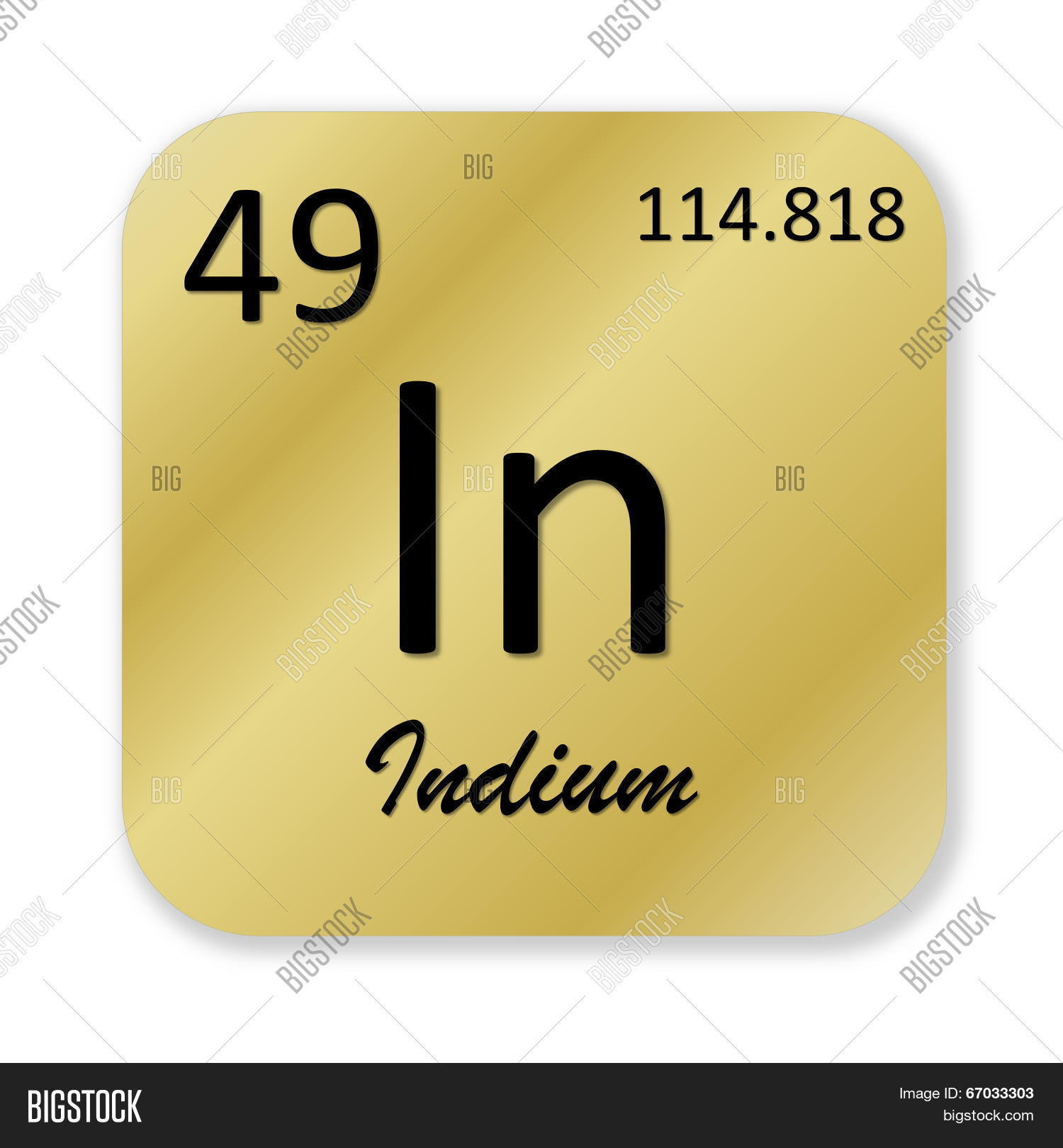 Indium Element Image & Photo (Free Trial) | Bigstock