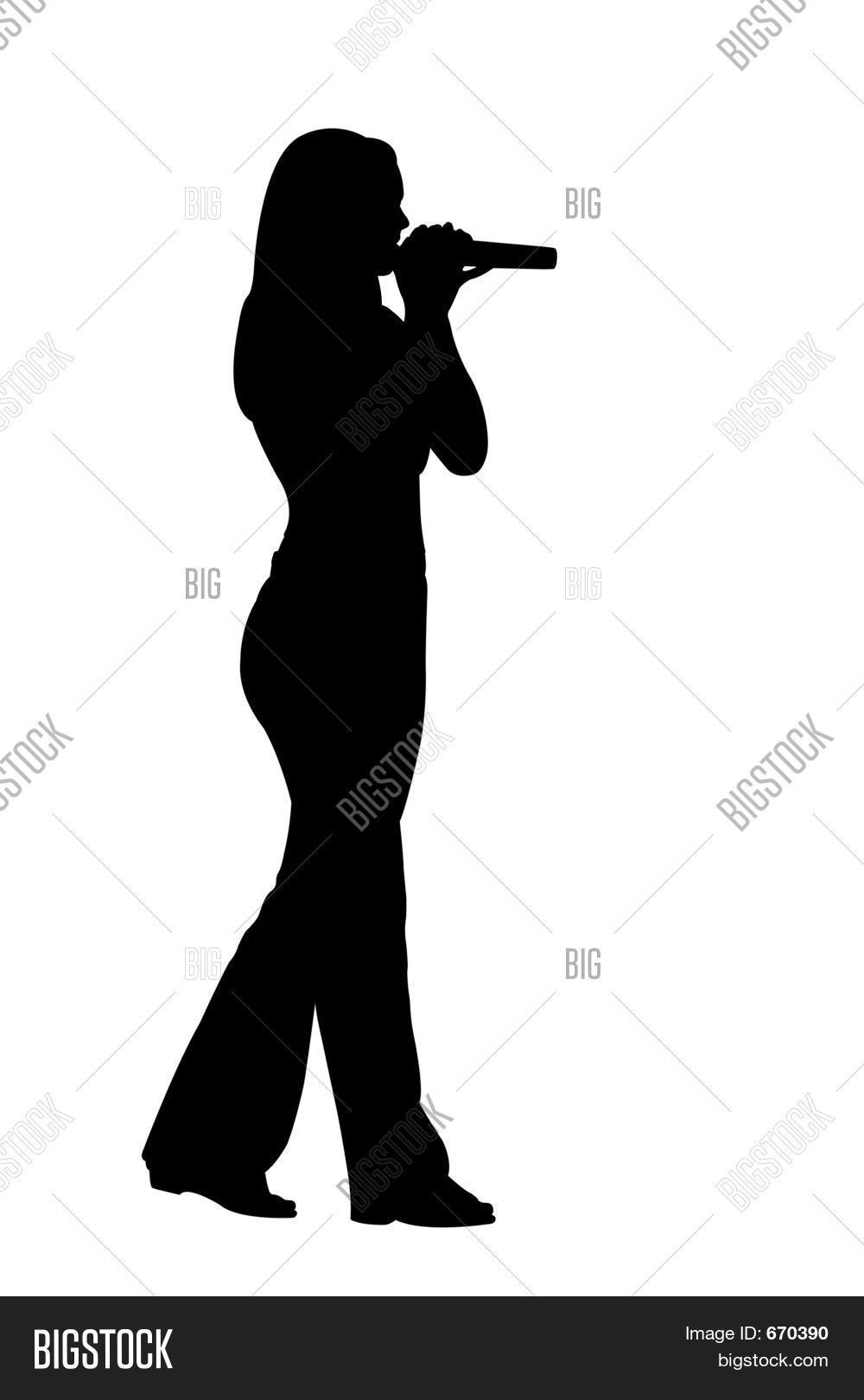 Silhouette Singer Image & Photo (Free Trial) | Bigstock