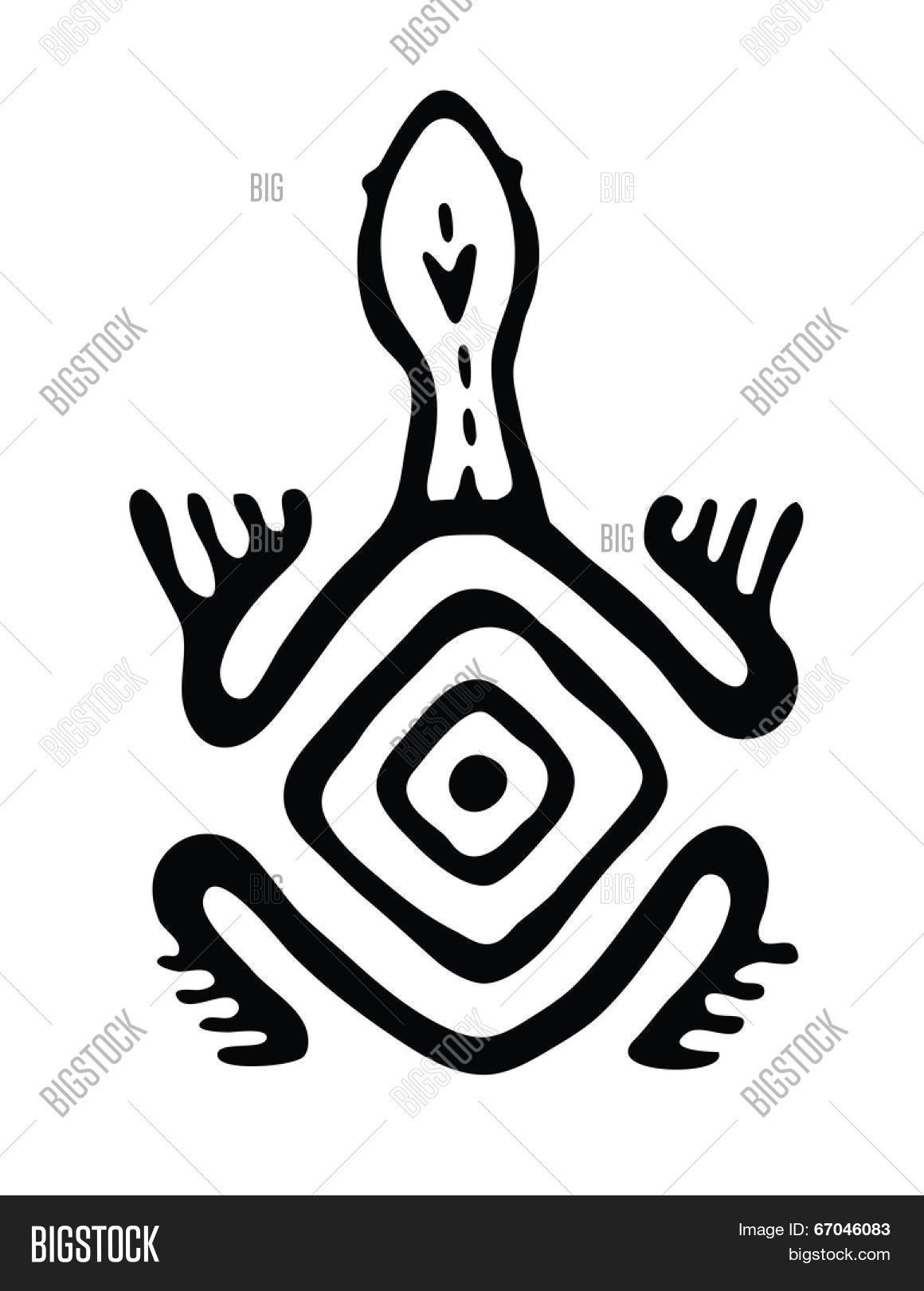 Black Turtle Native Vector & Photo (Free Trial) | Bigstock