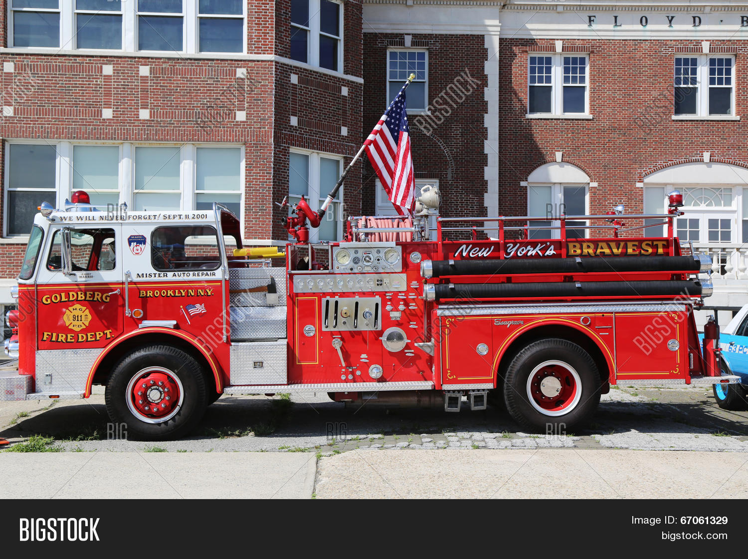 Fire Truck On Display Image & Photo (Free Trial) | Bigstock