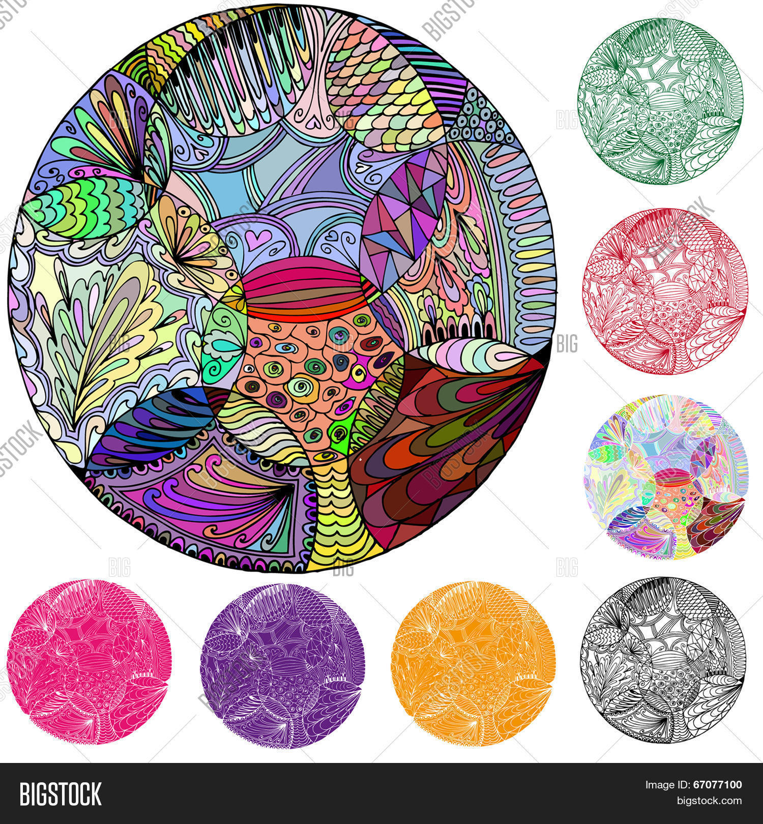 Circle Elements Vector & Photo (Free Trial) | Bigstock