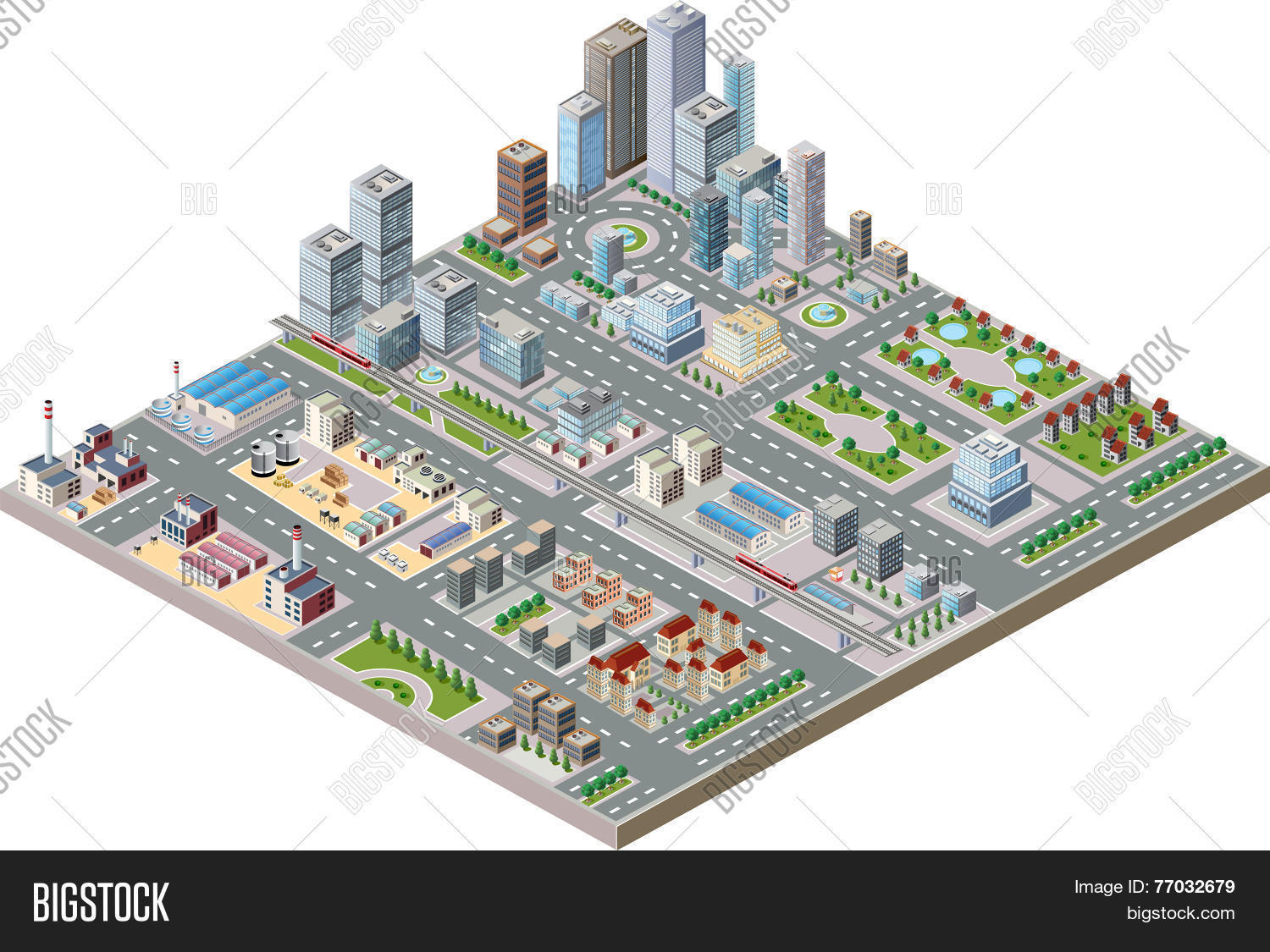 City Center Vector & Photo (Free Trial) | Bigstock
