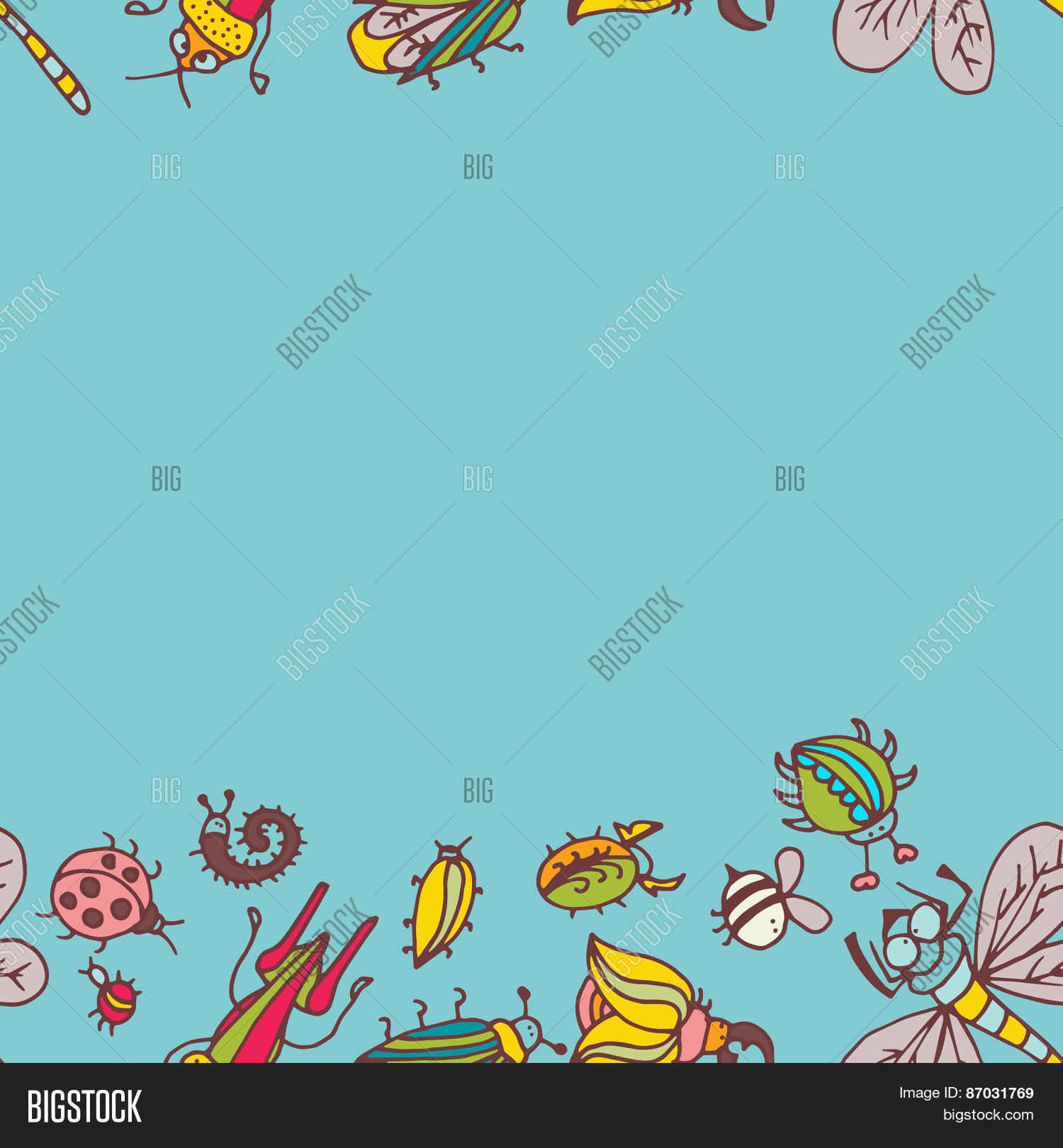 Cute Cartoon Insect Vector & Photo (Free Trial) | Bigstock