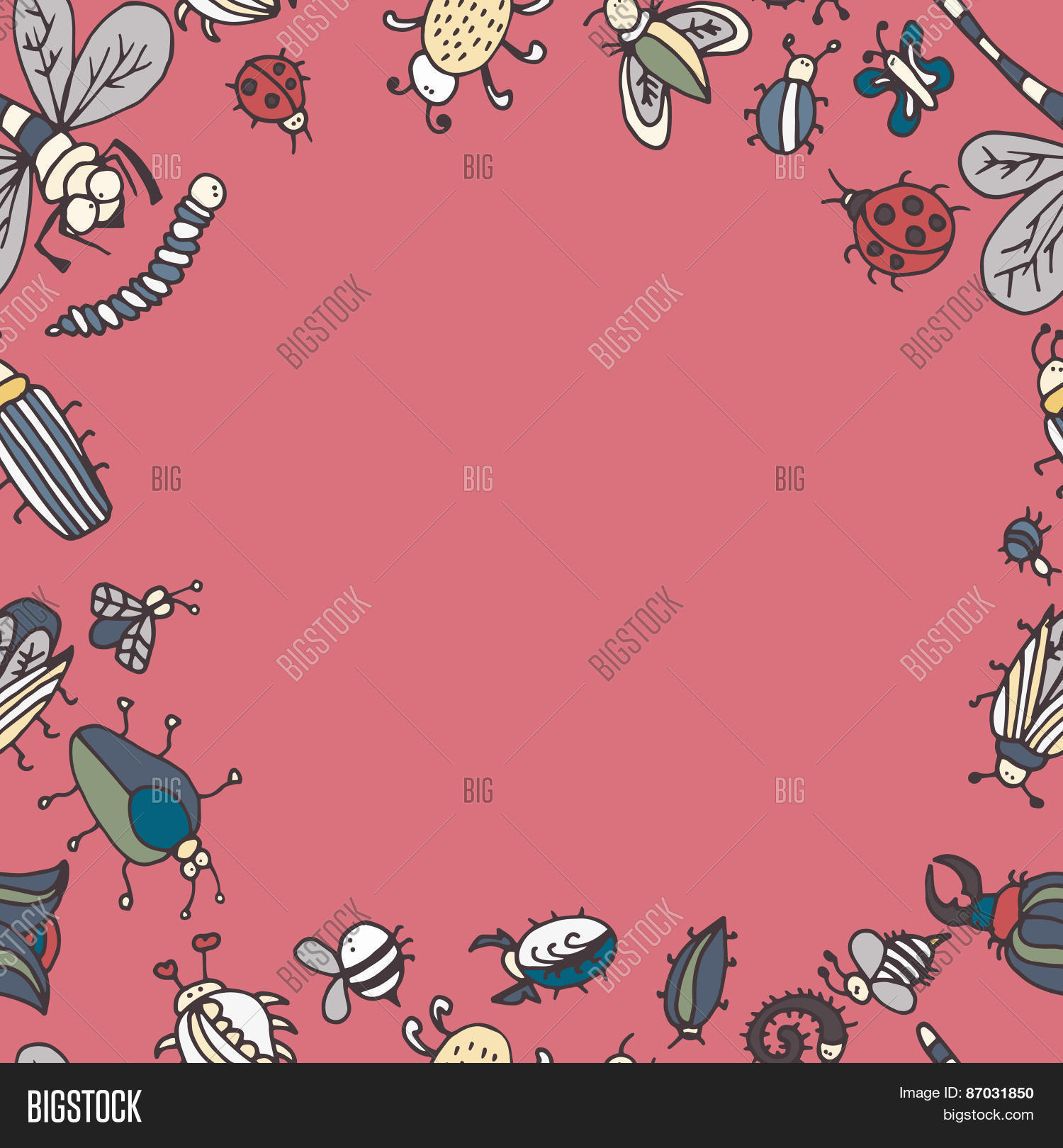 Cute Cartoon Insect Vector & Photo (Free Trial) | Bigstock