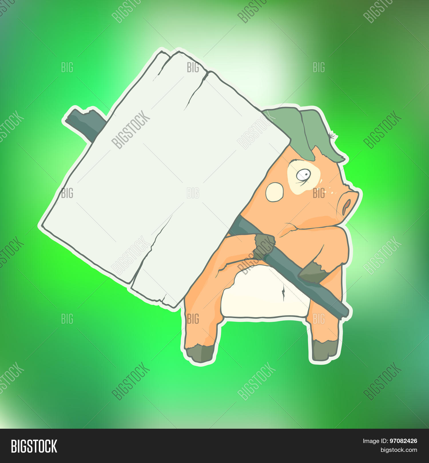 Cartoon Character Pig Vector & Photo (Free Trial) | Bigstock