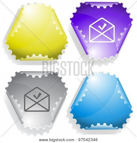 Mail Ok. Vector Vector & Photo (Free Trial) | Bigstock