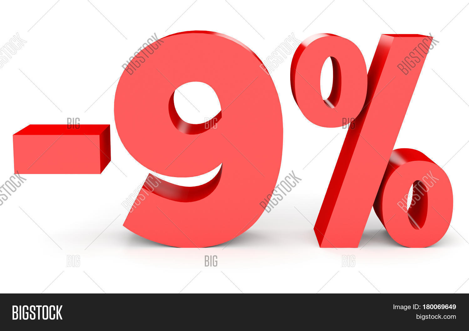 Minus Nine Percent. Image & Photo (Free Trial) | Bigstock