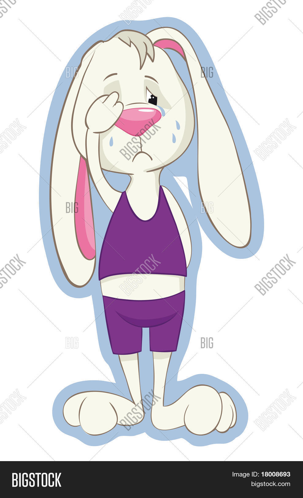 Crying Bunny Vector & Photo (Free Trial) | Bigstock