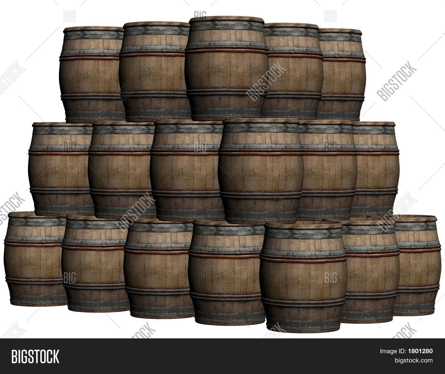 Wooden Barrels Image & Photo (Free Trial) | Bigstock