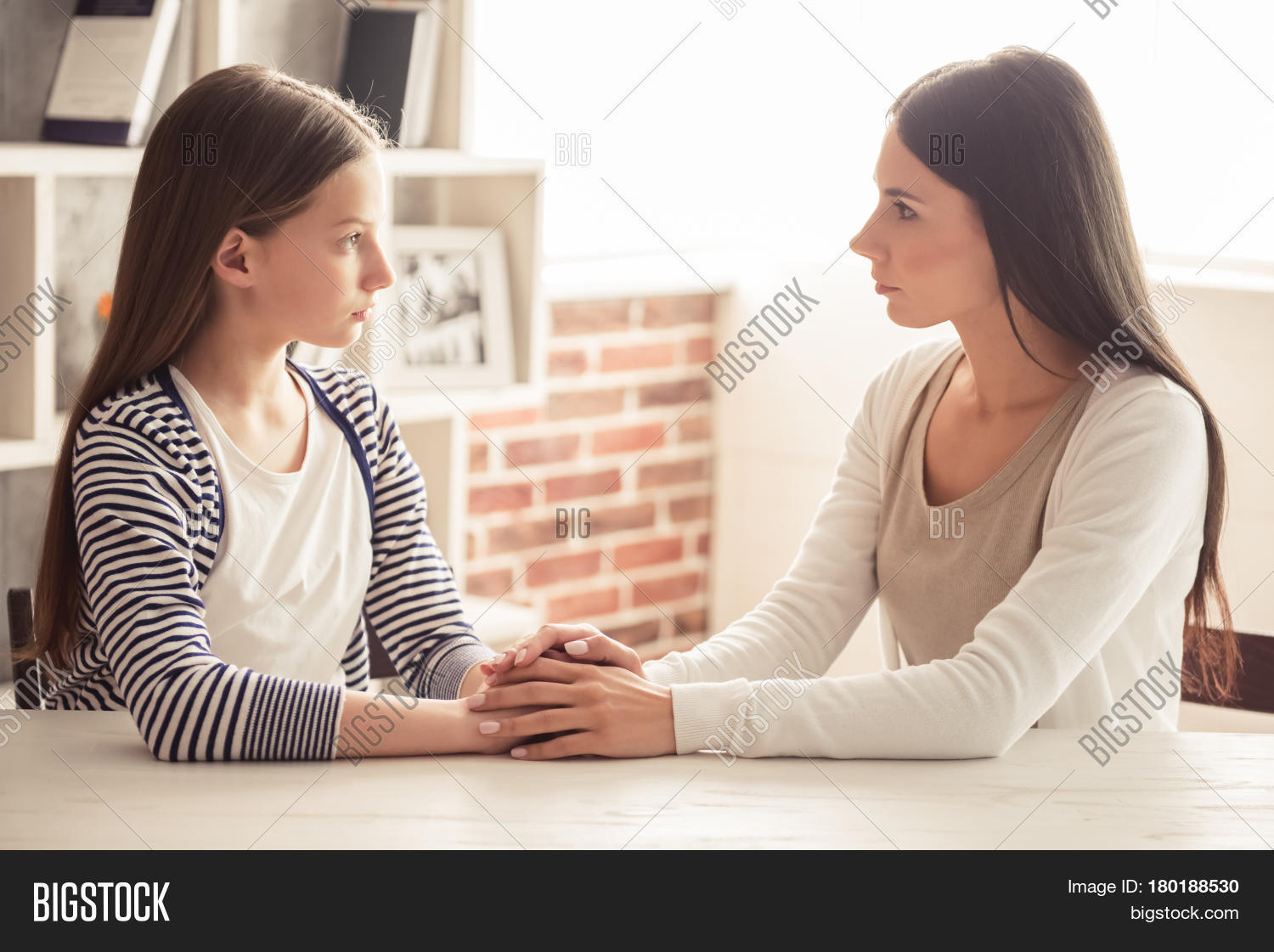 Mom Troubled Daughter Image & Photo (Free Trial) | Bigstock