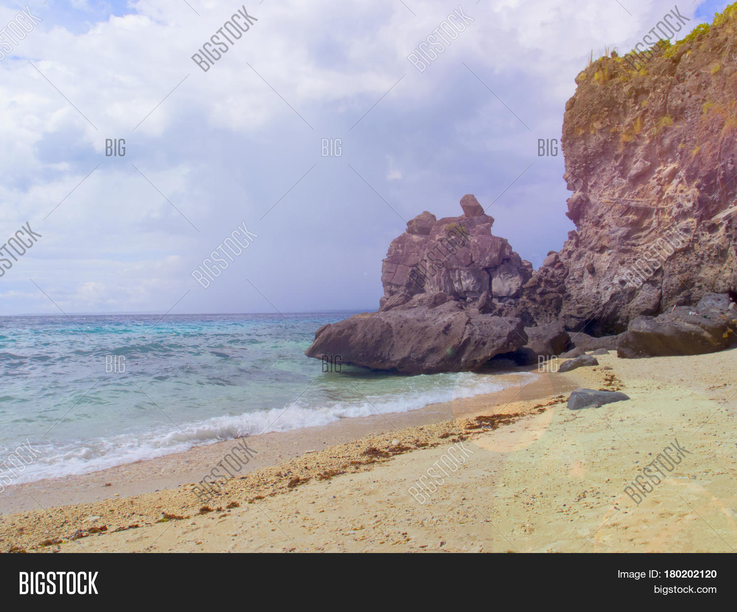 Seaside Scene Mountain Image & Photo (Free Trial) | Bigstock