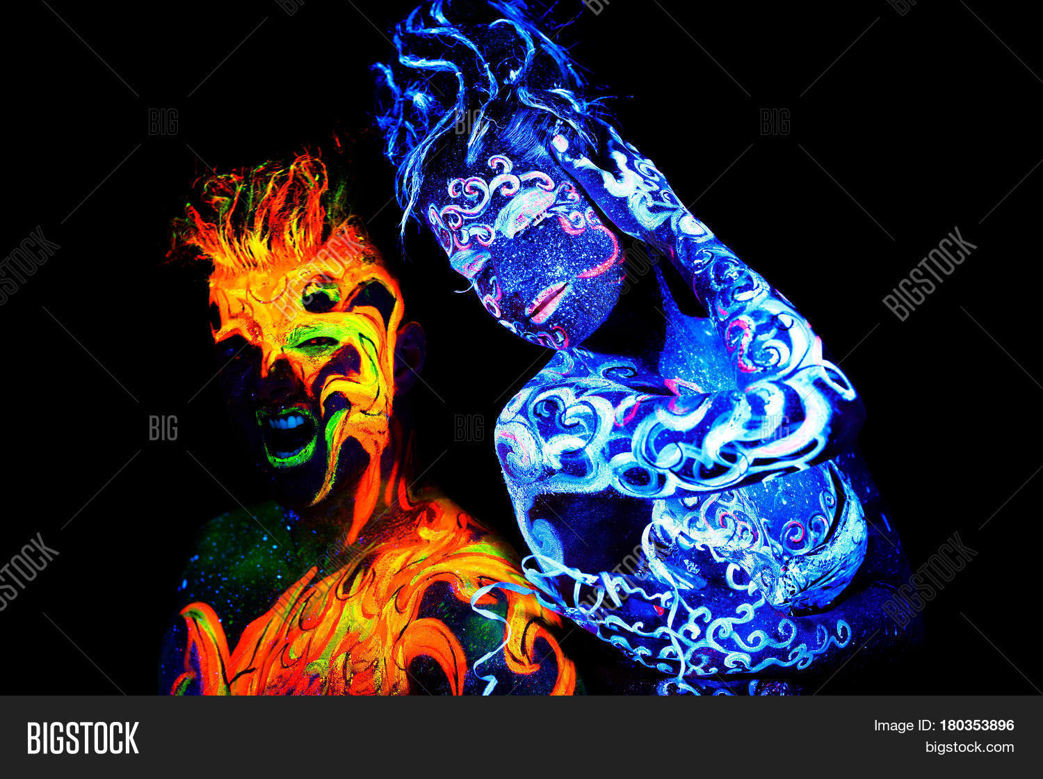 Body Art Glowing Image & Photo (Free Trial) | Bigstock