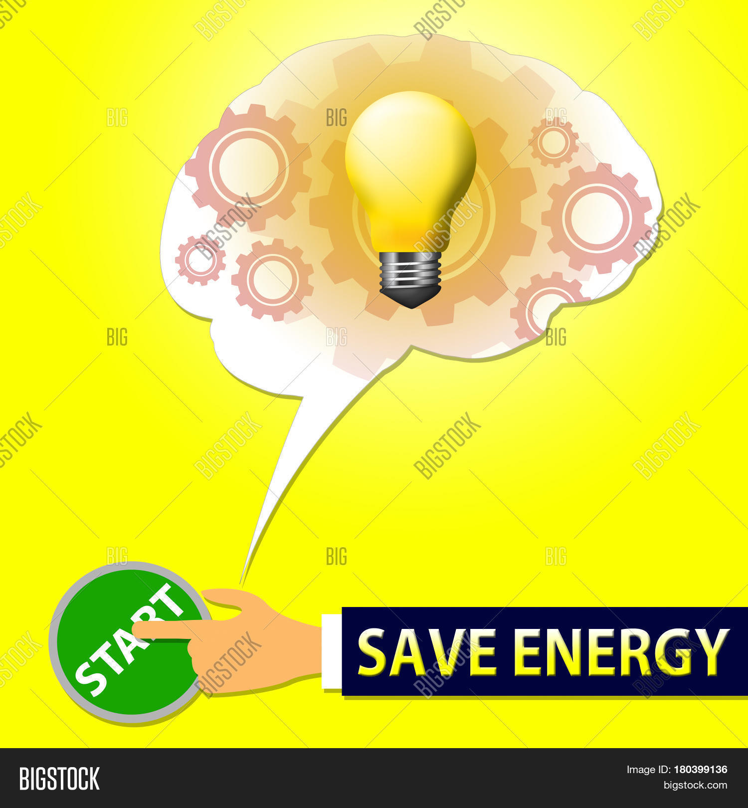 Save Energy Light Image & Photo (Free Trial) | Bigstock