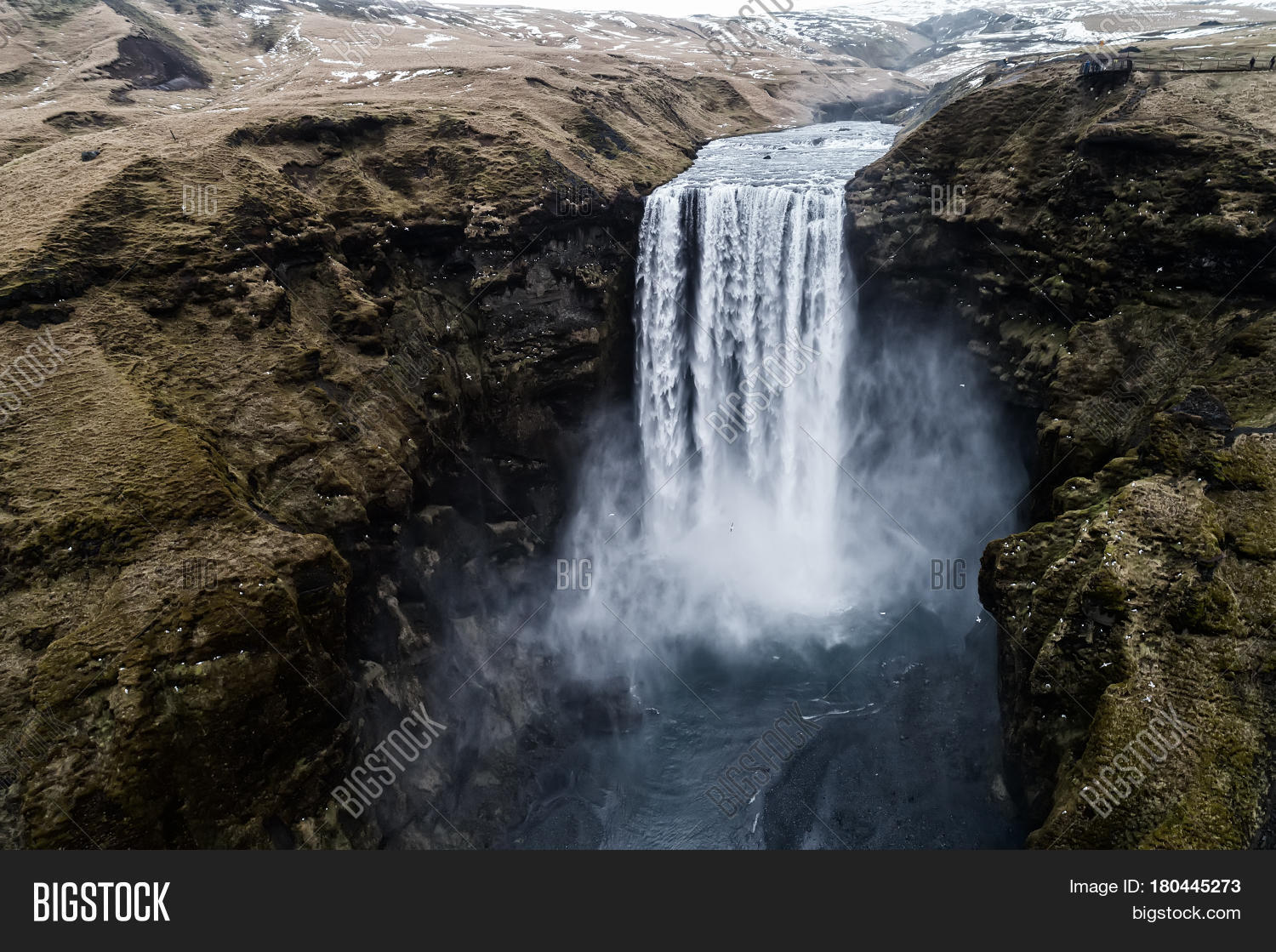 Aerial View Waterfall Image & Photo (Free Trial) | Bigstock