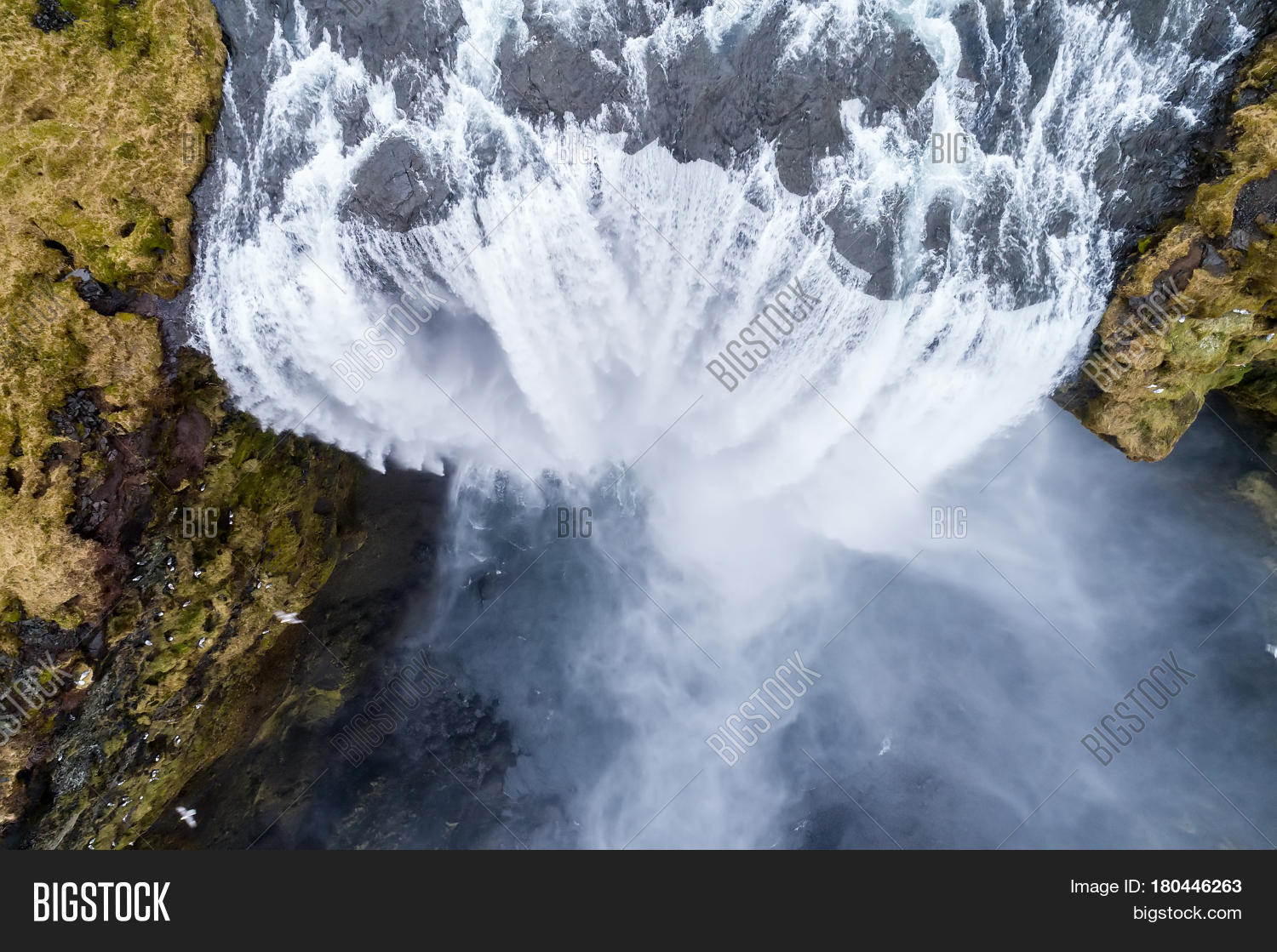 Aerial View Waterfall Image & Photo (Free Trial) | Bigstock