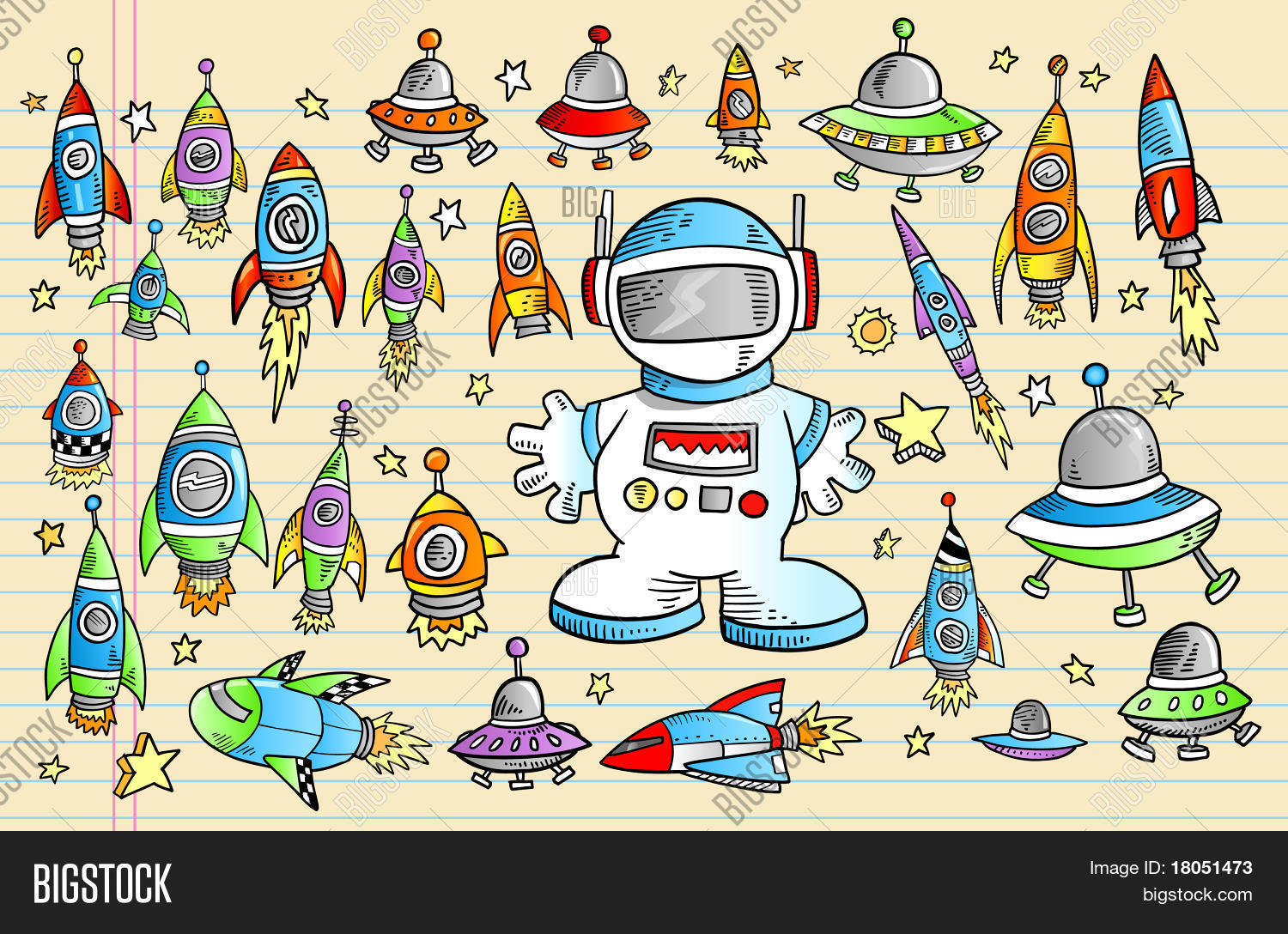 Notebook Outer Space Vector & Photo (Free Trial) | Bigstock