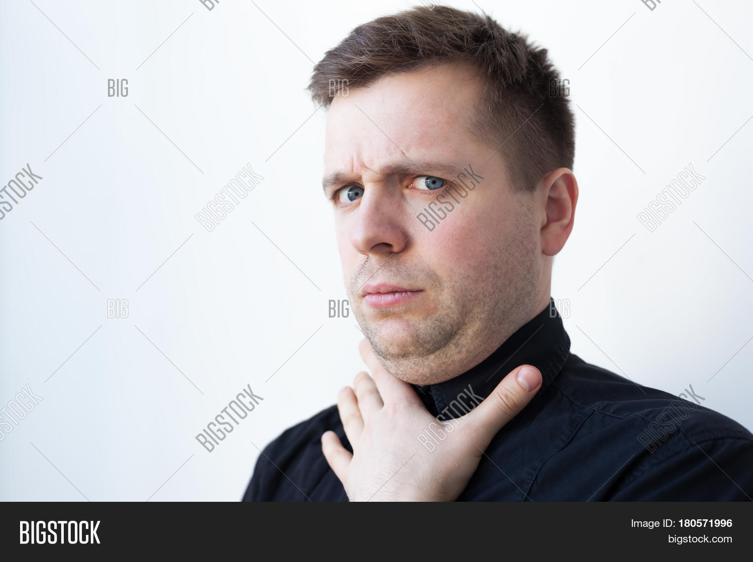 Young Man Double Chin Image & Photo (Free Trial) | Bigstock