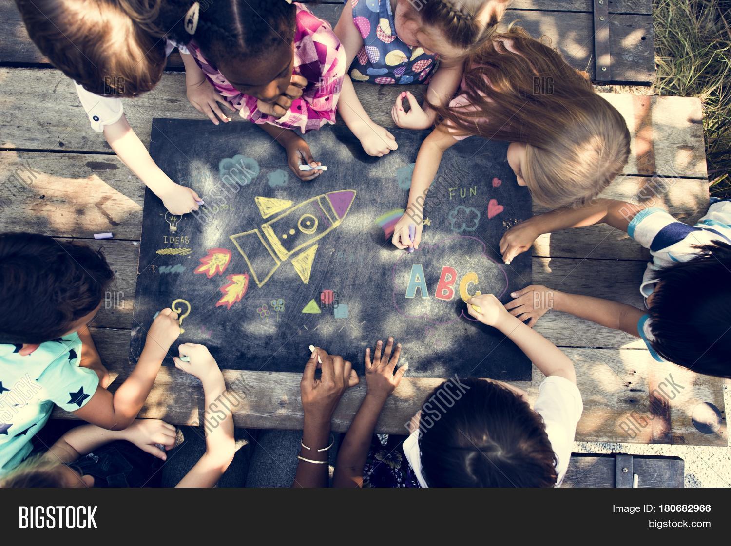 Group Diverse Kids Image & Photo (Free Trial) | Bigstock