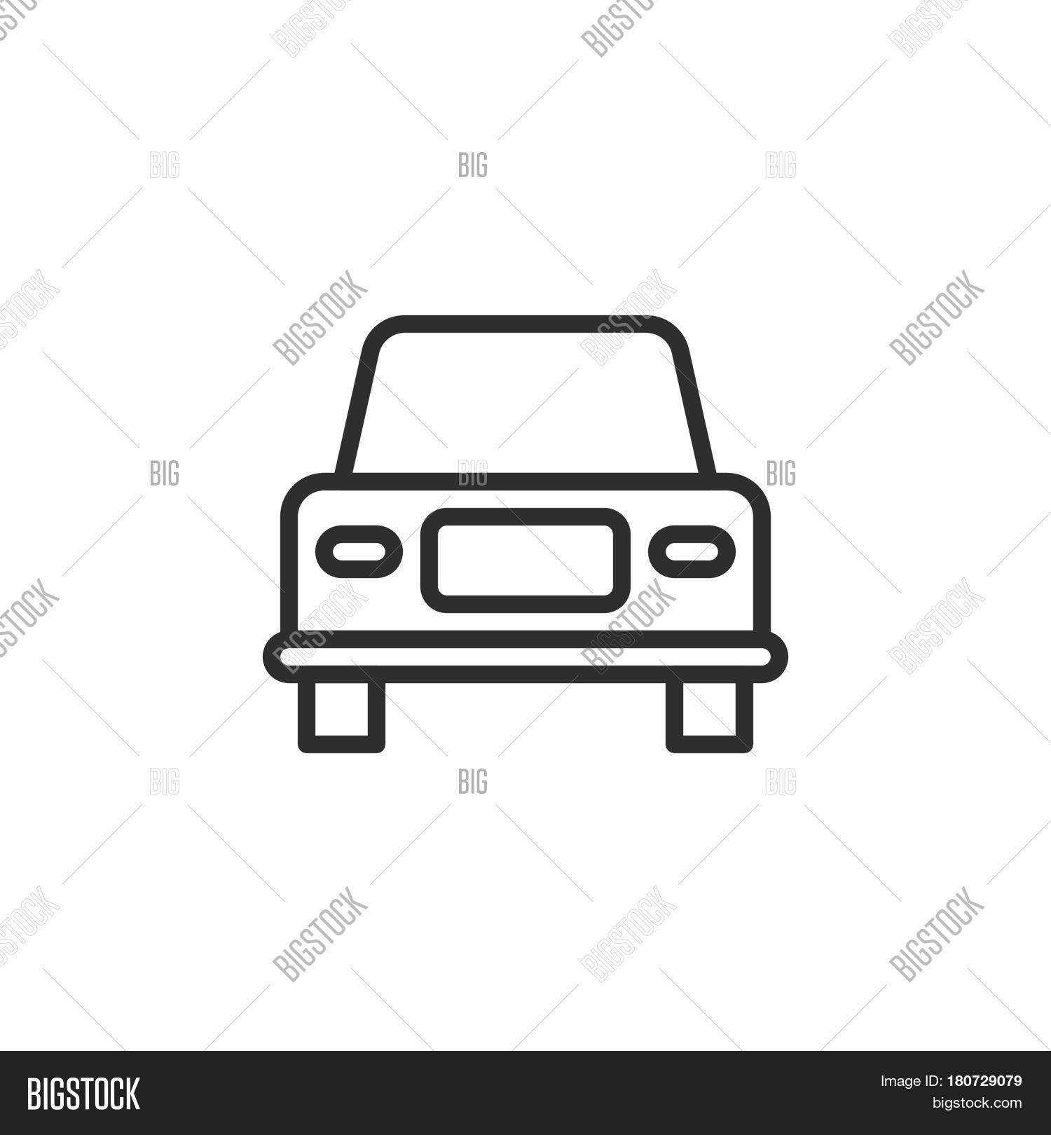 Car Vehicle Line Icon Vector & Photo (Free Trial) | Bigstock
