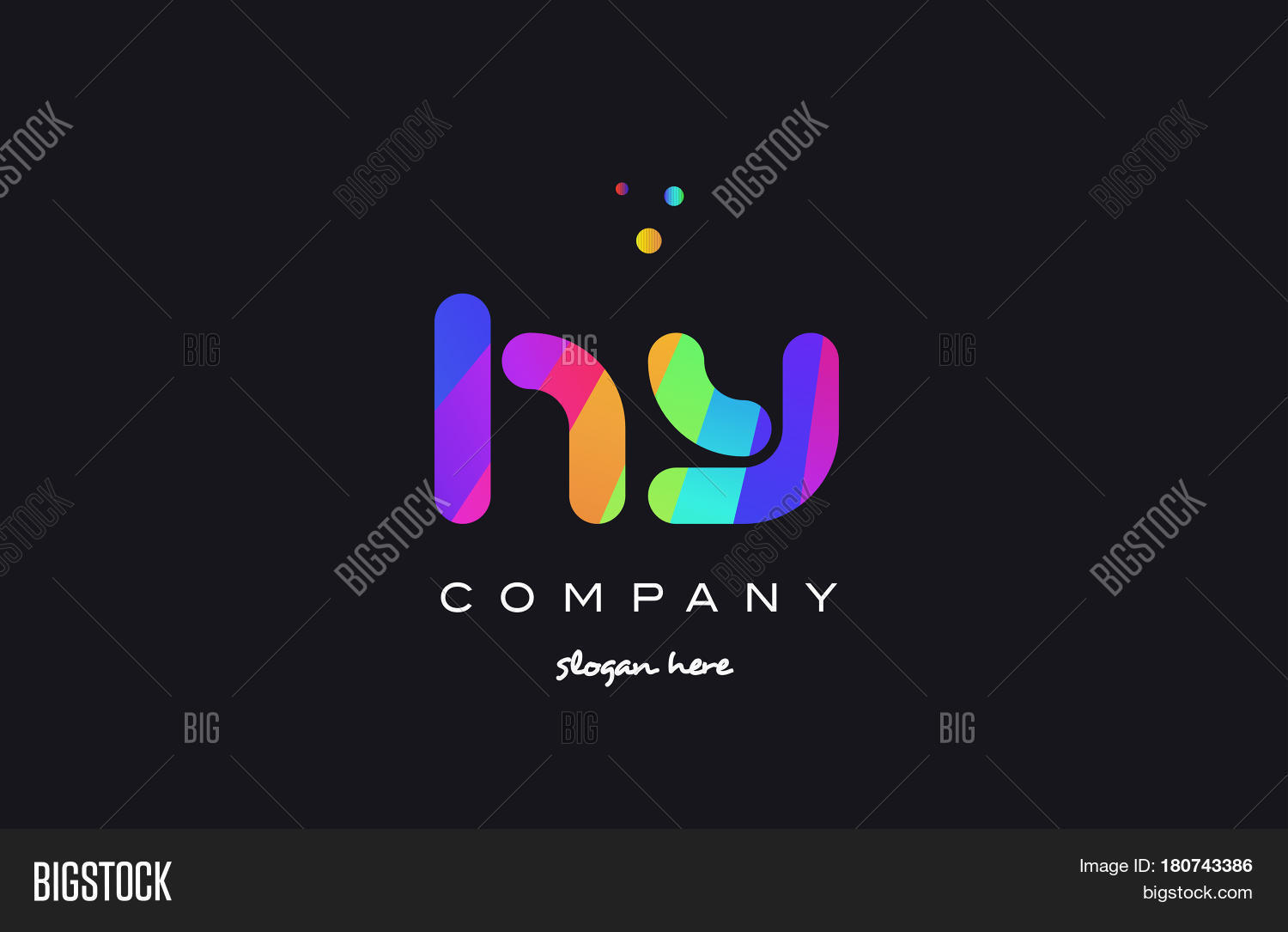 Hy H Y Colored Vector & Photo (Free Trial) | Bigstock