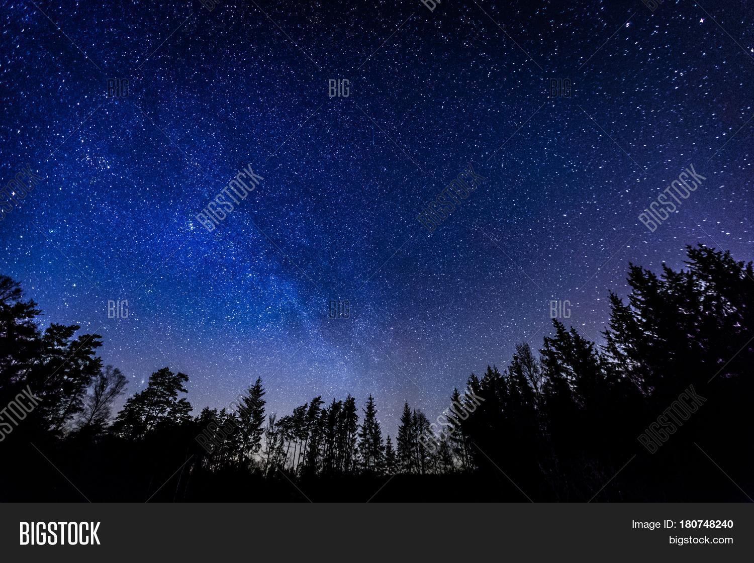 Night Sky Over Rural Image & Photo (Free Trial) | Bigstock