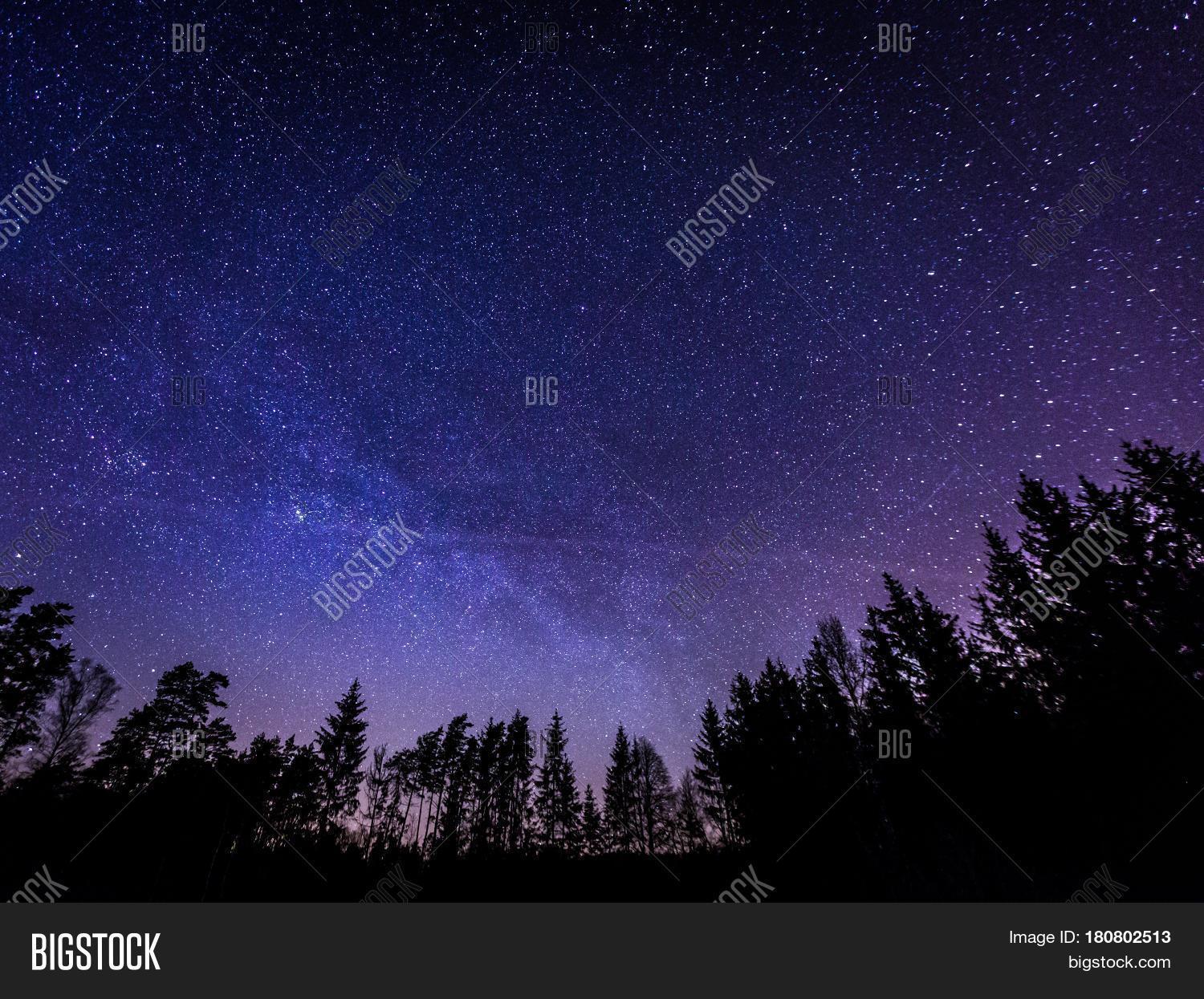 Night Sky Over Rural Image & Photo (Free Trial) | Bigstock